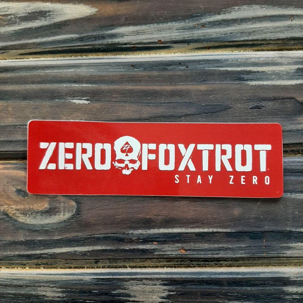 Zero Foxtrot стікер ZF Stay Zero - Maverick — брутальнi чоловiчi футболки