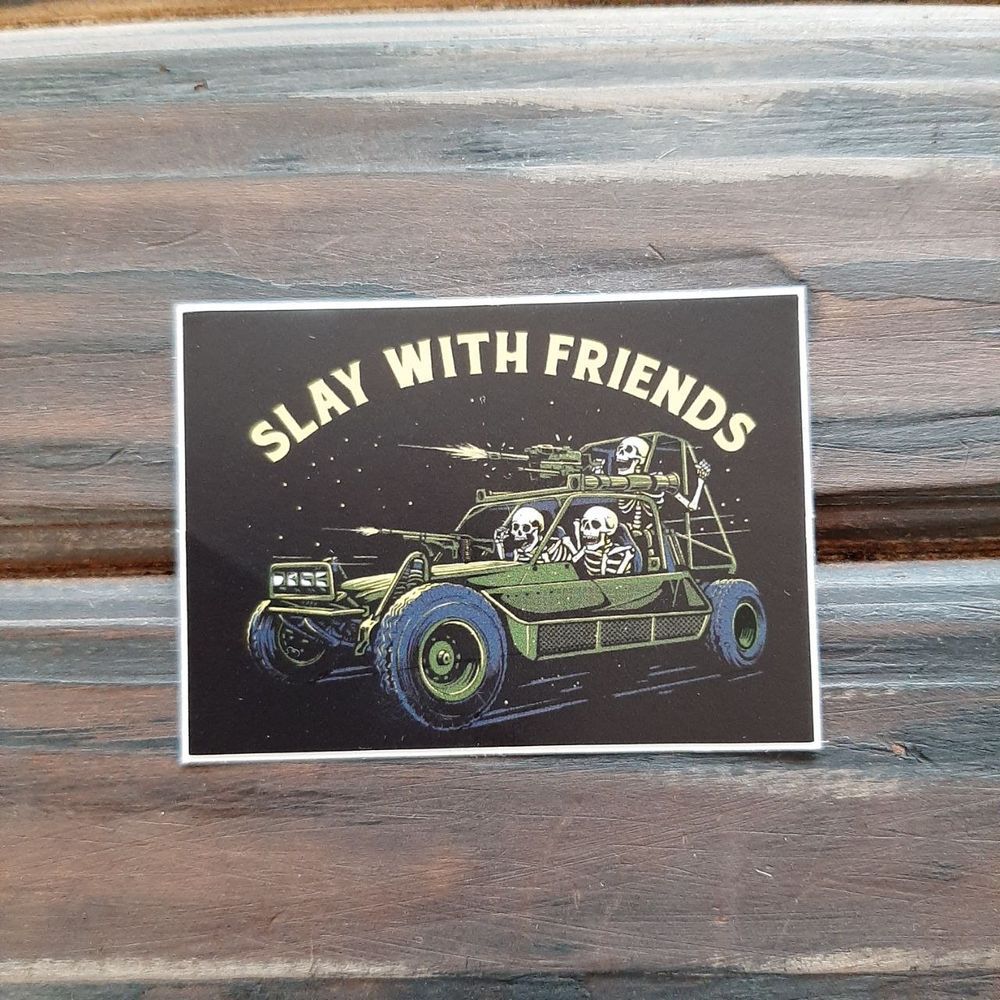 Zero Foxtrot стикер Slay With Friends - Maverick — брутальные мужские ...
