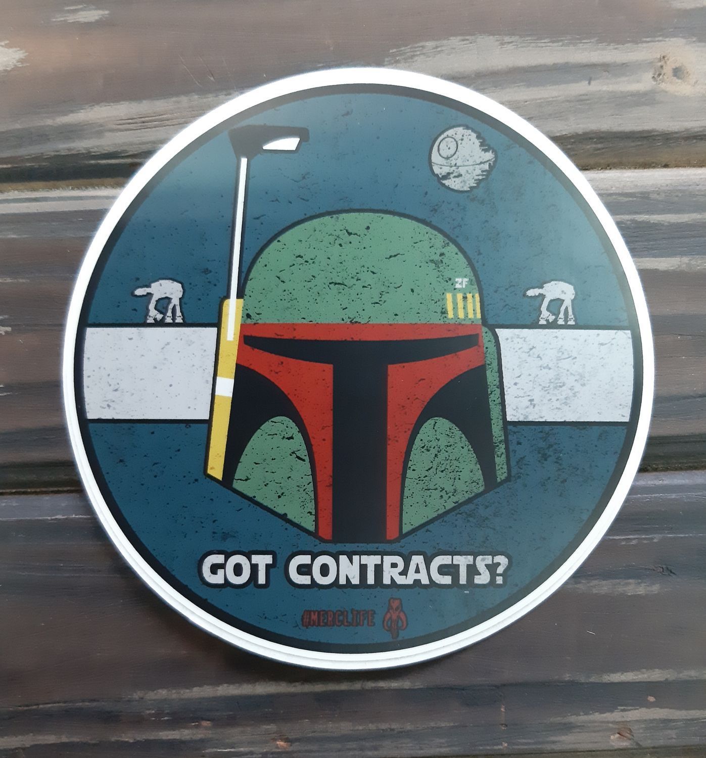 Zero Foxtrot стікер Got Contracts - Maverick — брутальнi чоловiчi футболки